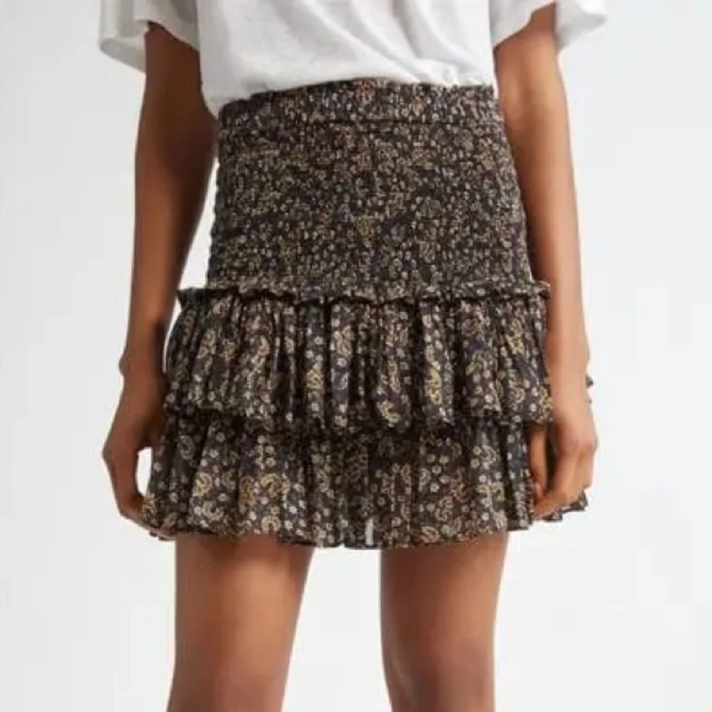 Isabel Marant | Skirts | Isabel Marant Naomi Smocked Tiered Ruffle ...